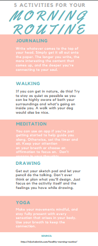 Why A Healthy Morning Routine Improves Your Wellbeing